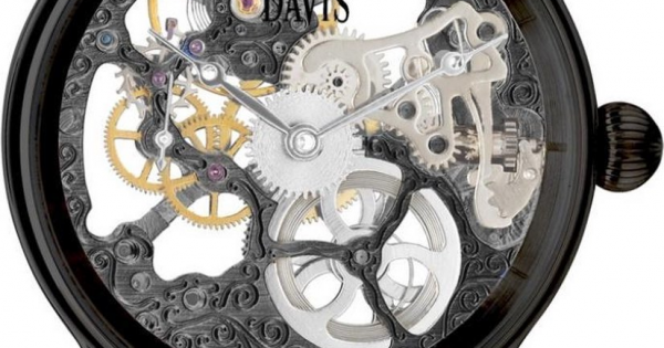 HORLOGES - Deze Davis Scelet Watch is een uniek skeleton horloge, met ...